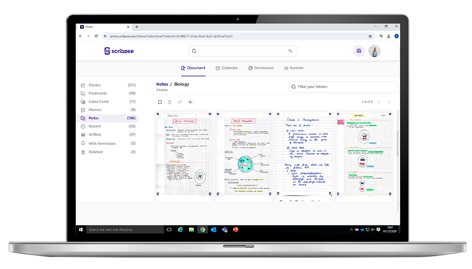 Web features - scribzee