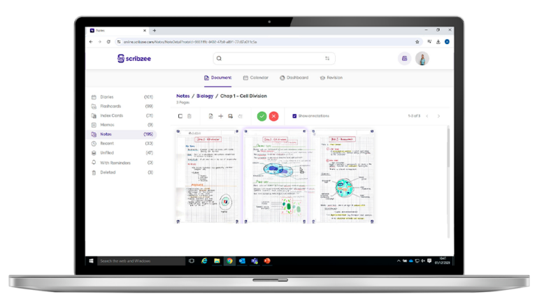 Web features - scribzee App