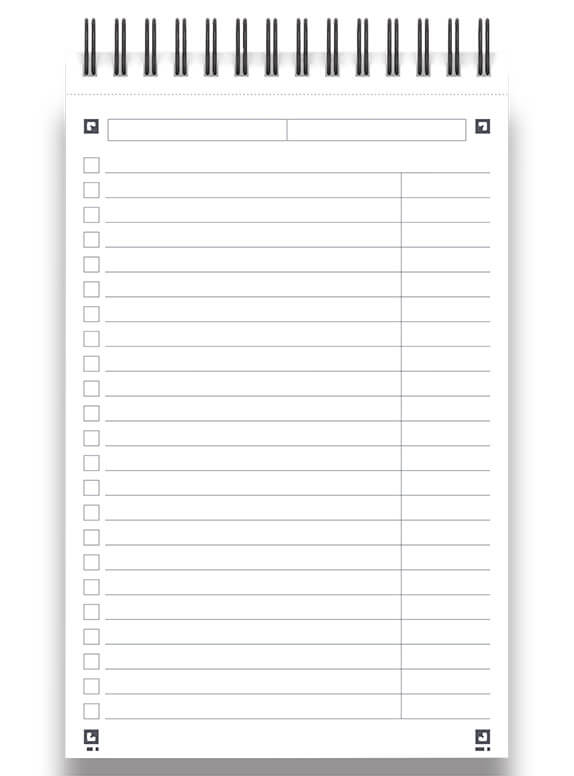 Notepads and notebooks for to-do lists - Oxford Task Manager
