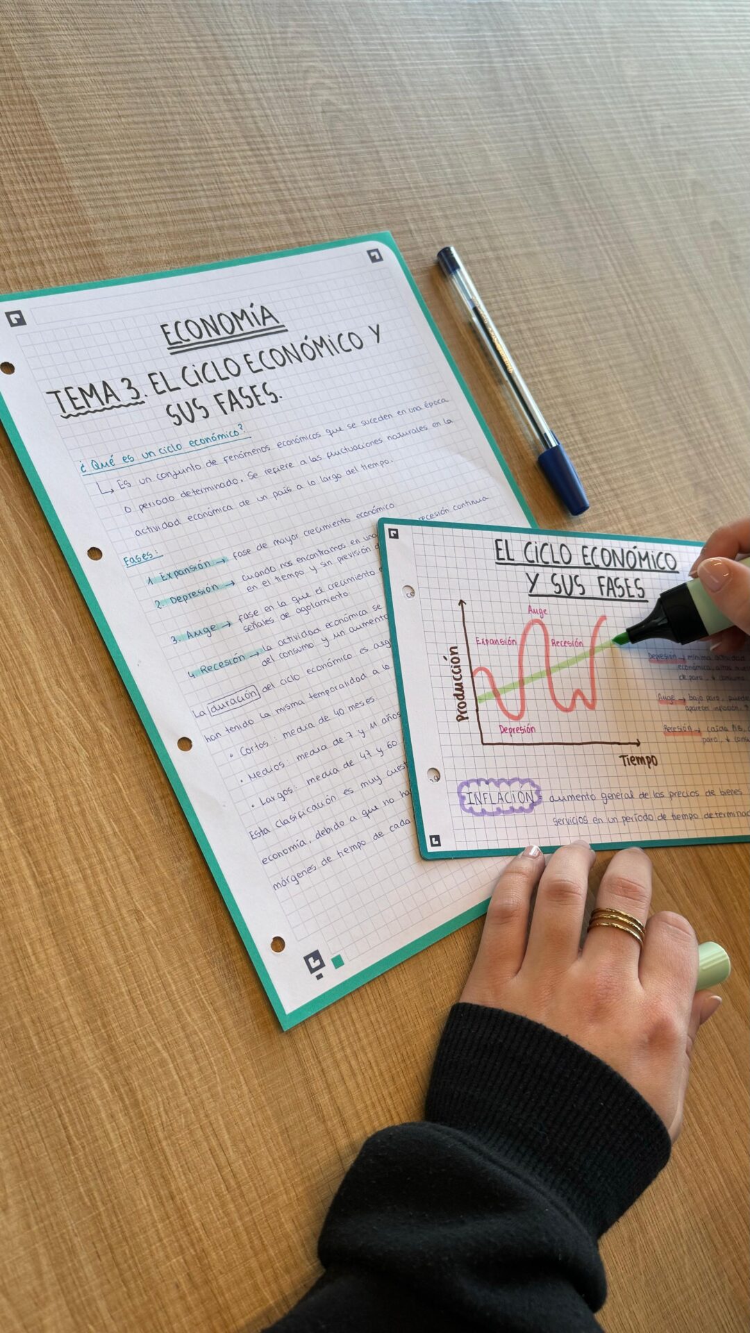 Flashcards Flash con recuadro de color Oxford