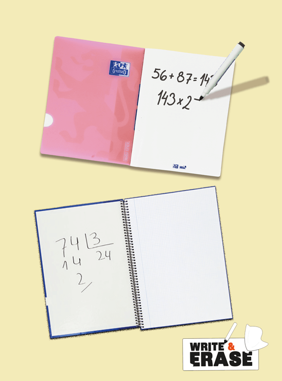 Cadernos Oxford Write & Erase